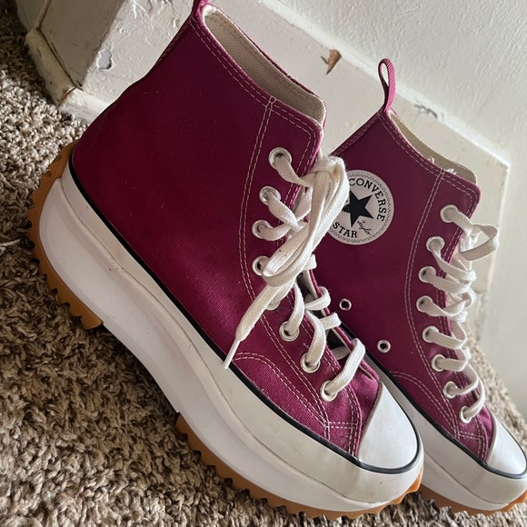 Converse | Shoes | Converse Womens Hightop Sneakers Berryconverse Run ...